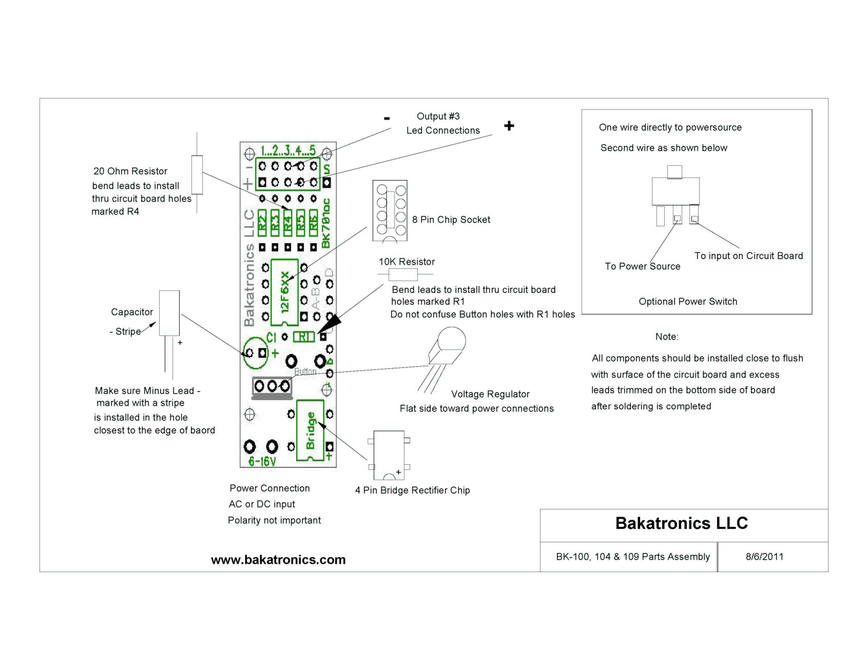 BK-100 Lighthouse Flasher Kit